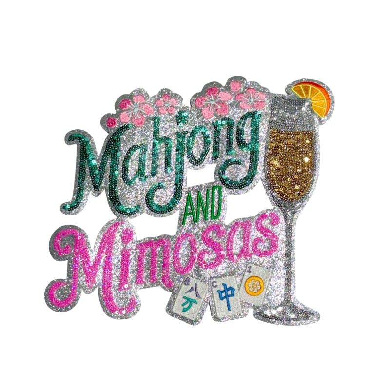Mahjong & Mimosa Sequins Patch - Large – ABLNco