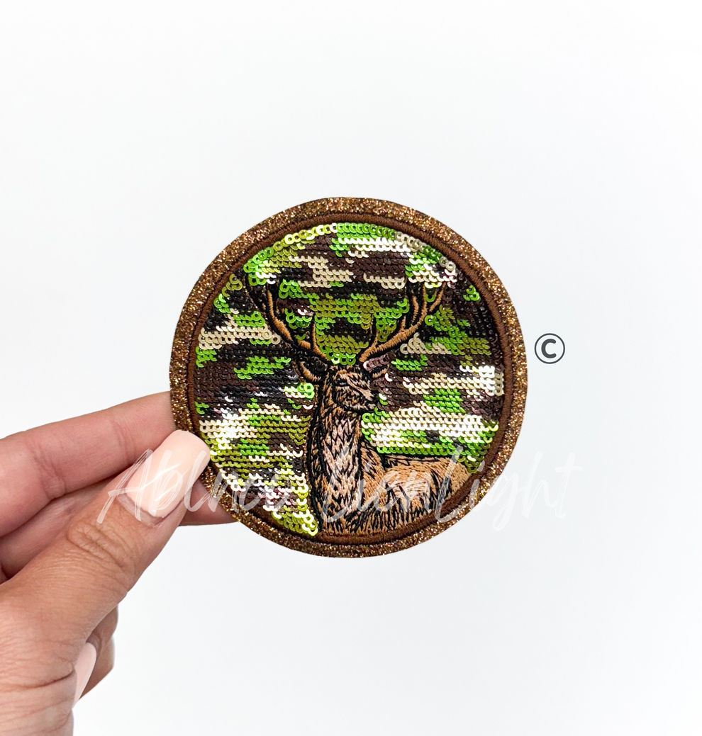 Deer Hunting Camo Sequin Patch – ABLNco