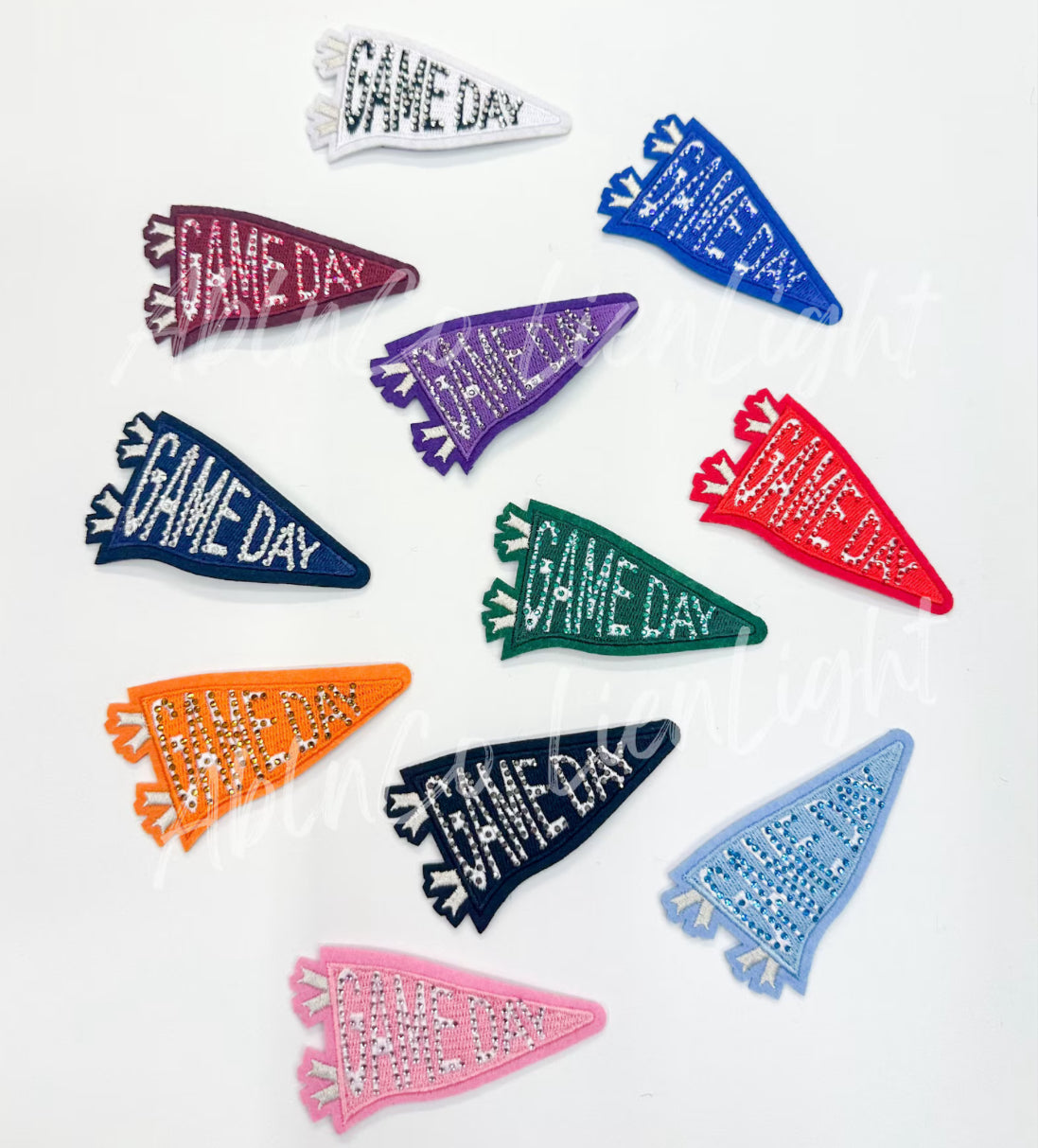 Game Day Flags Rhinestone Embroidery Patch – ABLNco