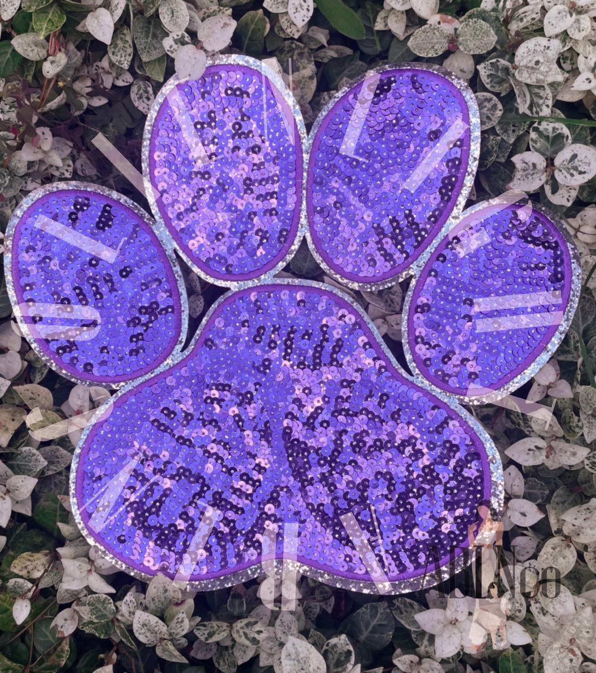 Big Red Sequin Paw Print Patch – ABLNco